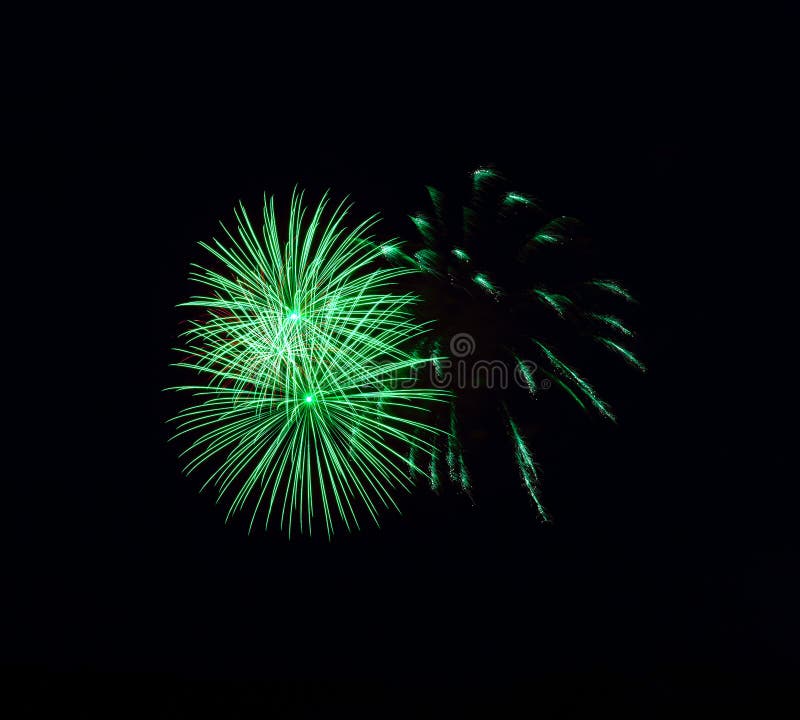 Green Starburst Firework stock image. Image of fire - 336722019