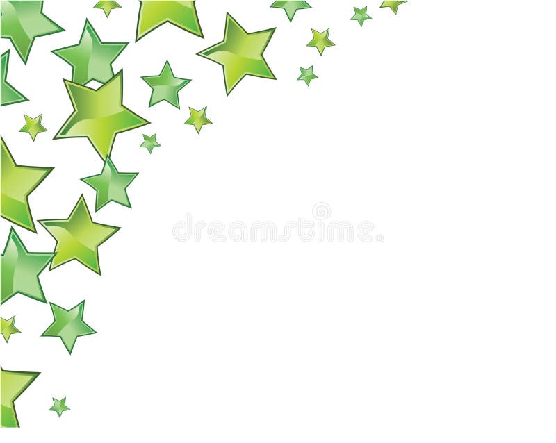 Green stars frame stock vector. Illustration of pattern - 6919065