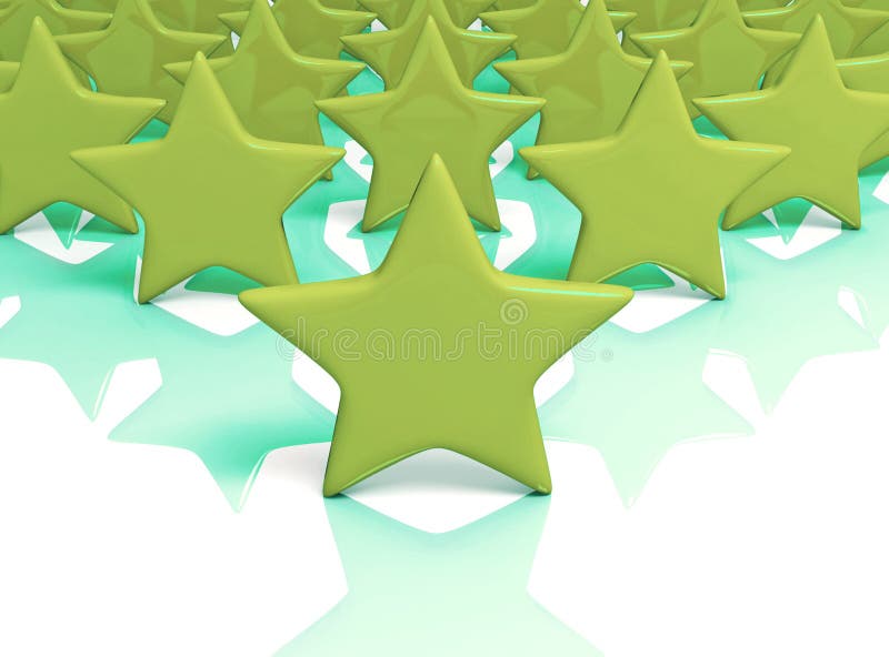 Green stars massive stock illustration. Illustration of icon - 4252714