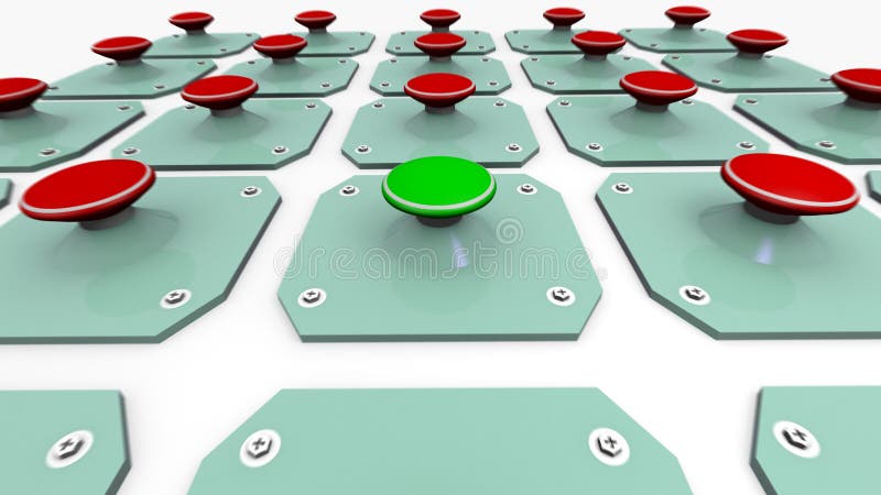 Green Start Button stock illustration. Illustration of push - 16840933