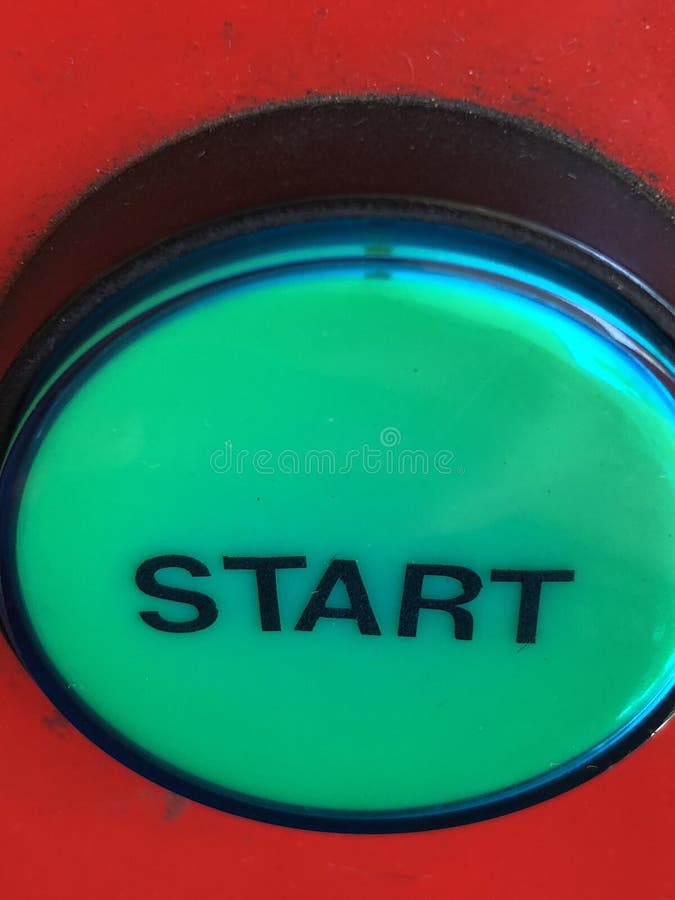 Green start stock image. Image of prize, button, start - 120810485