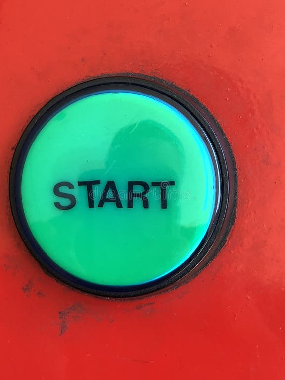 Green start stock photo. Image of button, green, classic - 120810488