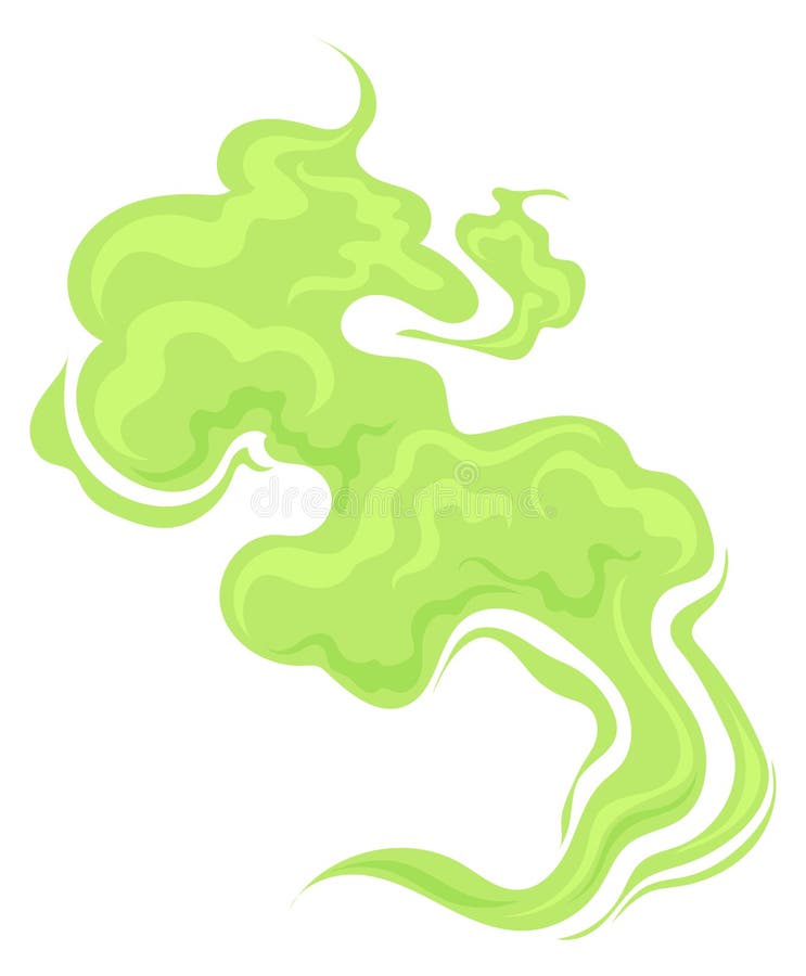 Toxic Smoke Cloud Cartoon Green Smelly Gas Stock Vector Illustration Of Green Smell 289771337