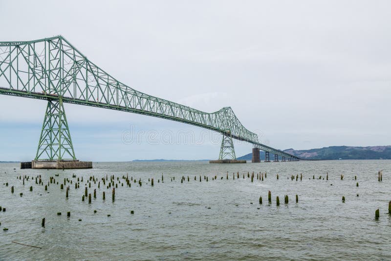 Green Steel Astoria Bridge stock photo. Image of green - 75371236
