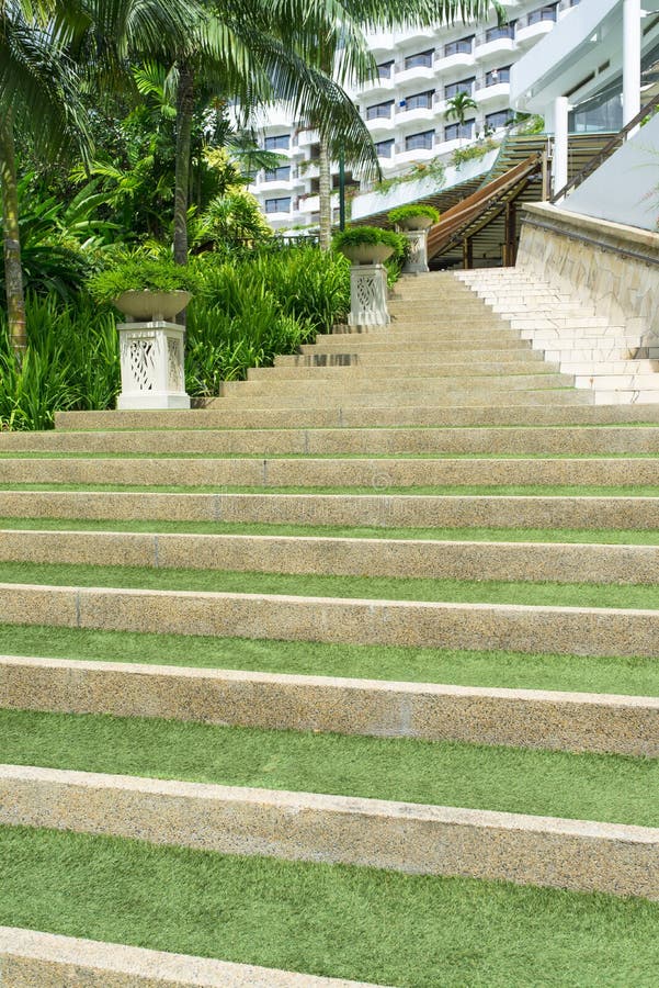 Green Steps stock image. Image of granite, tropical, green - 35226643