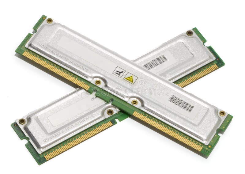 Green Stick of RAM Memory for Computer with Electronics Components ...