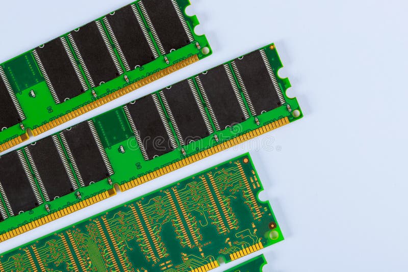 Green Stick of RAM for Your Computer Memory Stock Photo - Image of ...