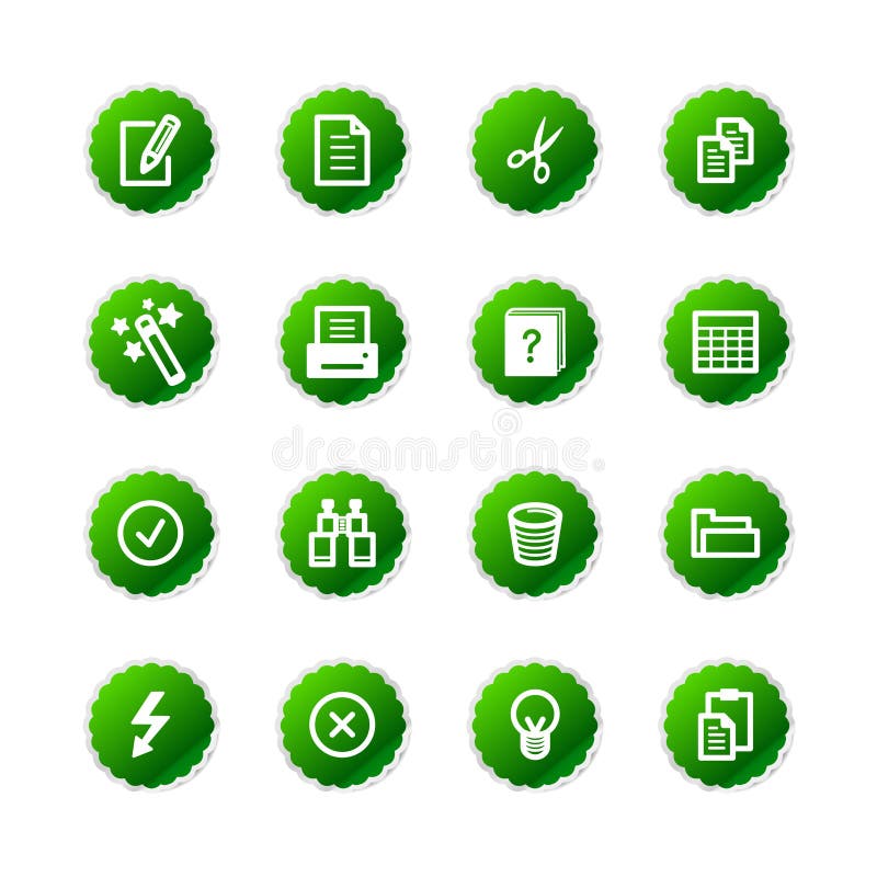 Ecology icons stock vector. Illustration of green, disposal - 4535474