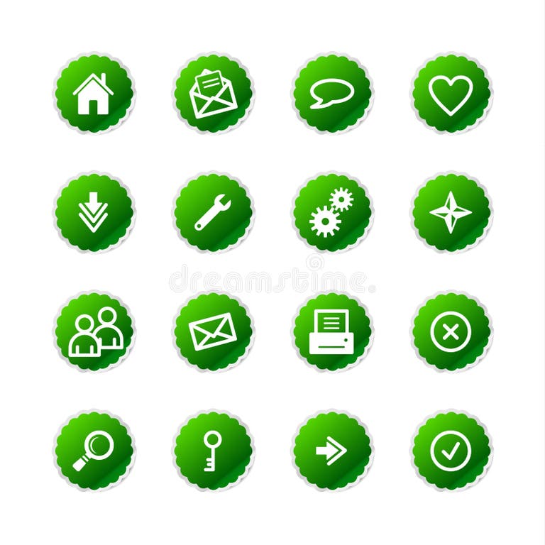 Green Sticker Web Icons Stock Illustrations – 6,298 Green Sticker Web ...