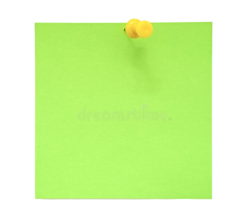 Green sticky note stock image. Image of attach, bulletinboard - 17229865