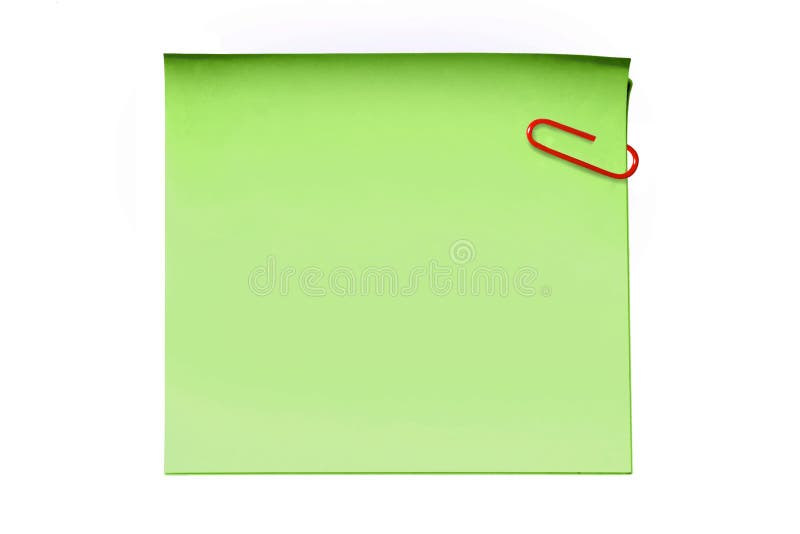 Green sticky note stock image. Image of notice, information - 7677789