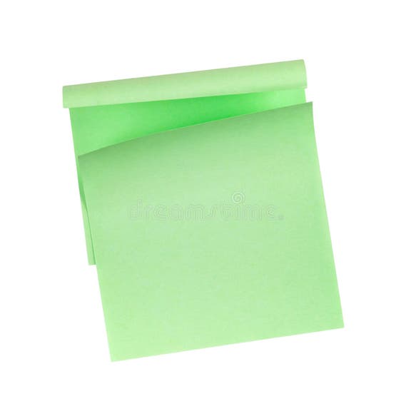 Green Sticky Note stock photo. Image of copy, fold, advertising - 193048152
