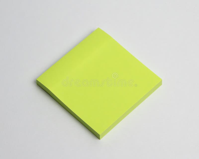 Green Sticky Notes on White for Organization Stock Image - Image of ...