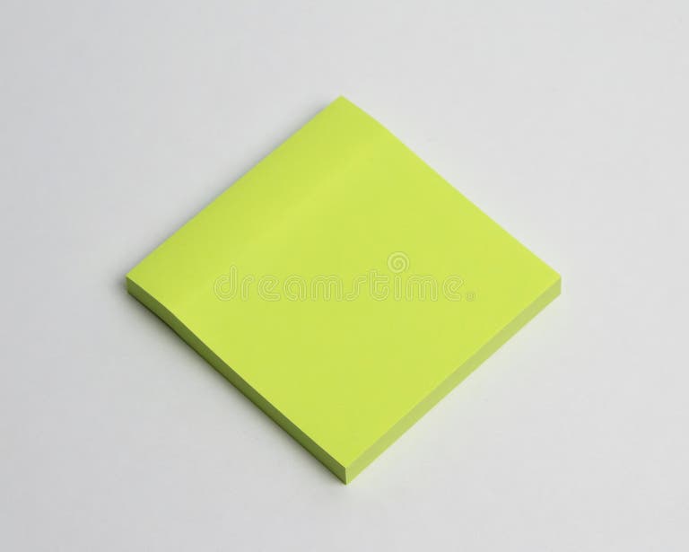 Green Sticky Notes on White for Organization Stock Image - Image of ...