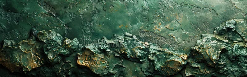 Green Stone Concrete Texture Panorama Banner with Space for Text Stock ...