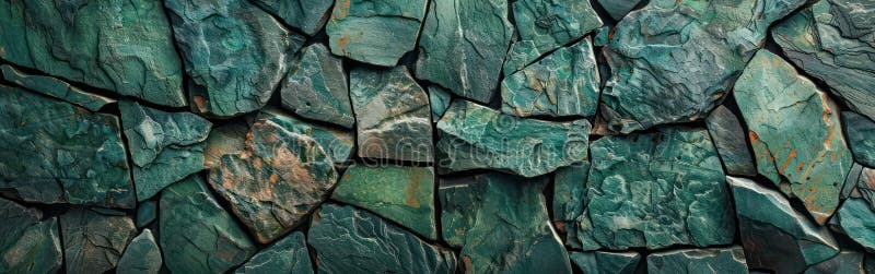 Green Stone Concrete Texture Panorama Banner with Space for Text Stock ...