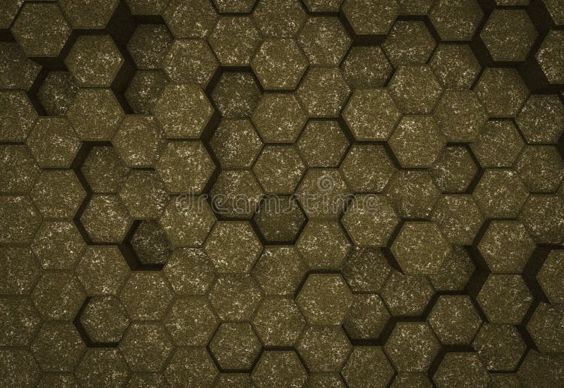 Green Stone Hexagon Pattern - Honeycomb Concept Stock Illustration ...