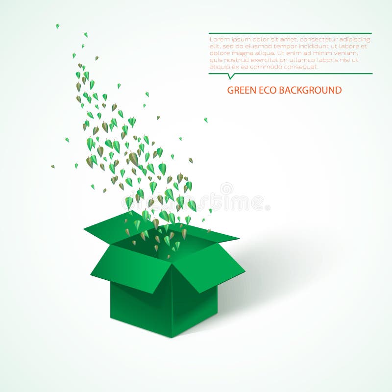 Green storage box stock vector. Illustration of packaging - 88452658