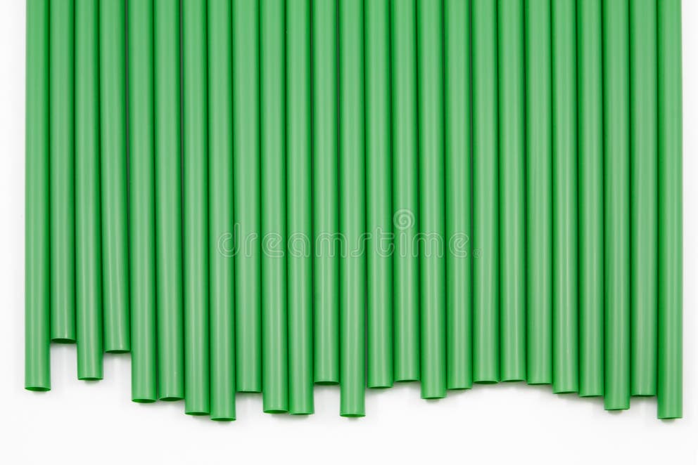 Green straws stock image. Image of drink, colorful, closeup - 43634447