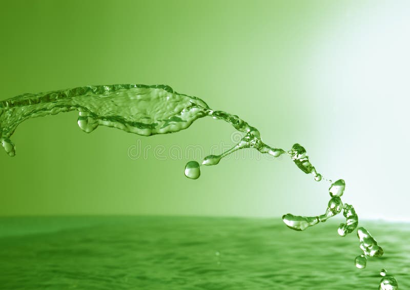 Green water splash stock image. Image of flowing, wave - 20730241
