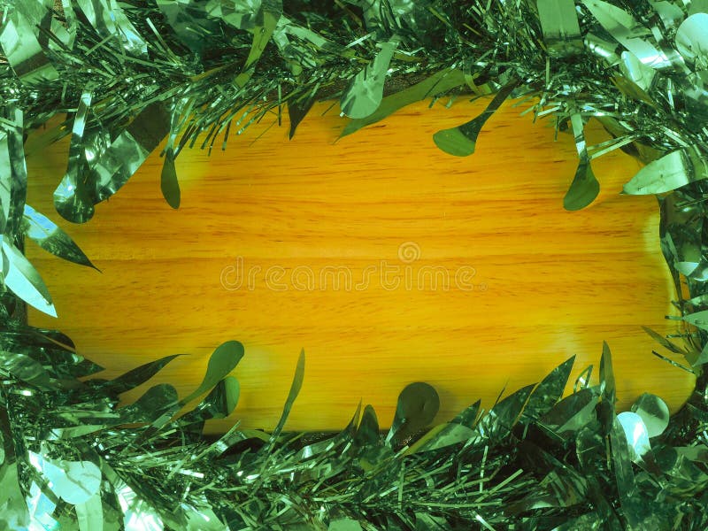 Green Streamer on the Background Stock Image - Image of plant, blue ...