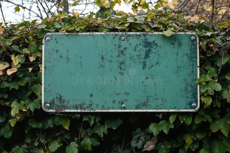 Green street sign. stock photo. Image of worn, warning - 346130840