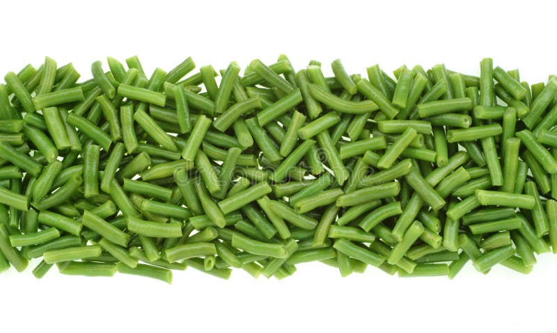 Green String Beans Tied in a Bunch Hanging on a Black Background Stock ...