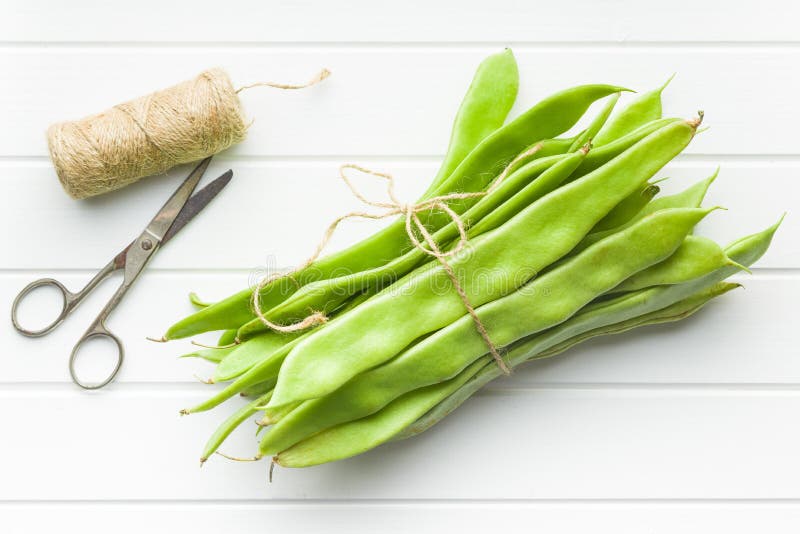 Green string beans pods stock image. Image of gourmet - 111595727