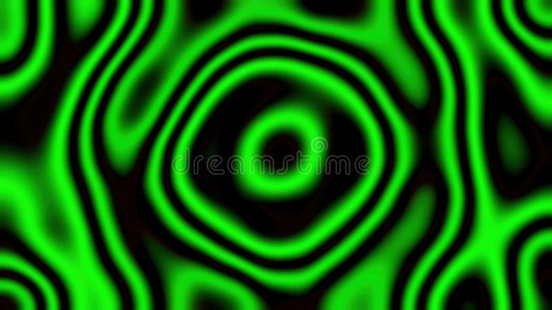 Green Strip Wavy Gradient in Dark Background Stock Illustration ...