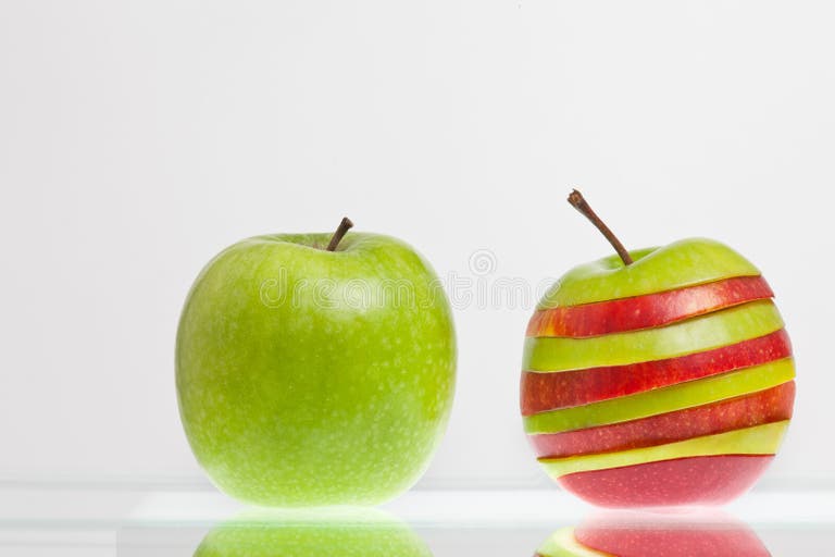 Green and striped apple stock photo. Image of appetizing - 20501418