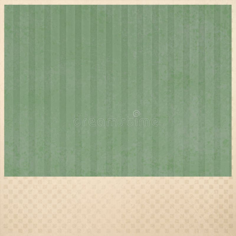 Green Striped Background on Beige Checkered Pattern Background Layout ...