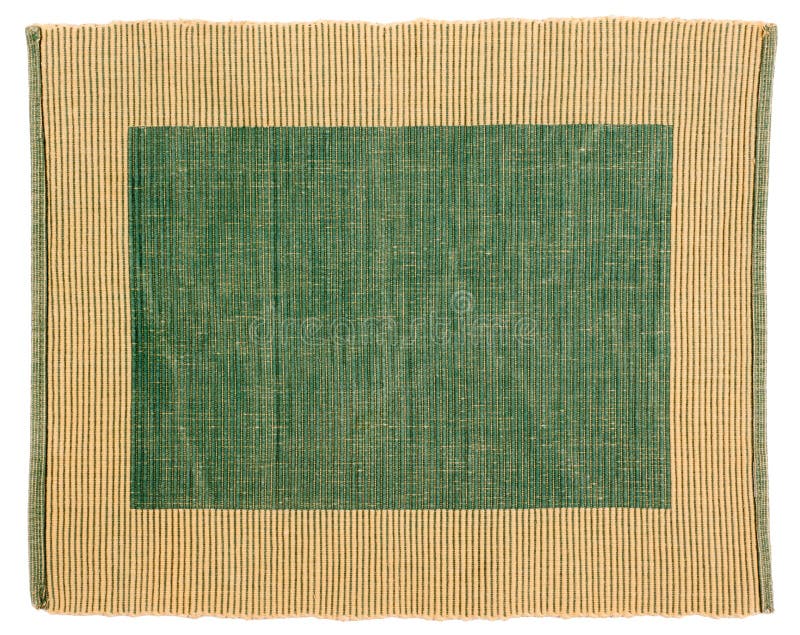 Green Striped Fabric As Frame Stock Photo - Image of blank, canvas ...