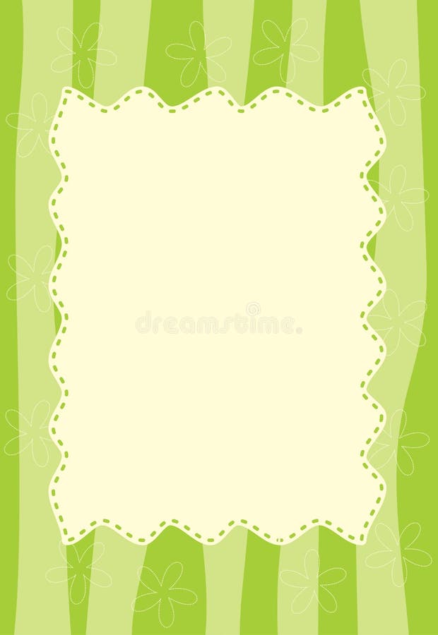 Green striped frame stock vector. Illustration of congratulation - 36628753