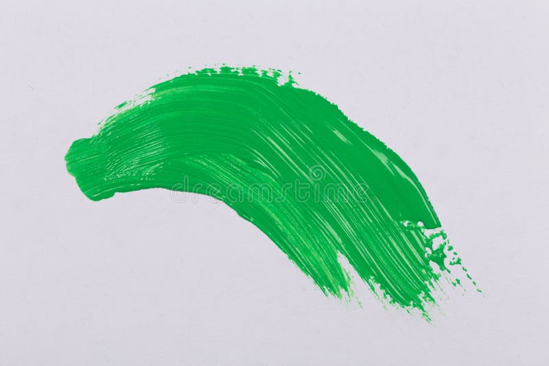 Green Stroke of the Paint Brush Stock Photo - Image of education, color ...