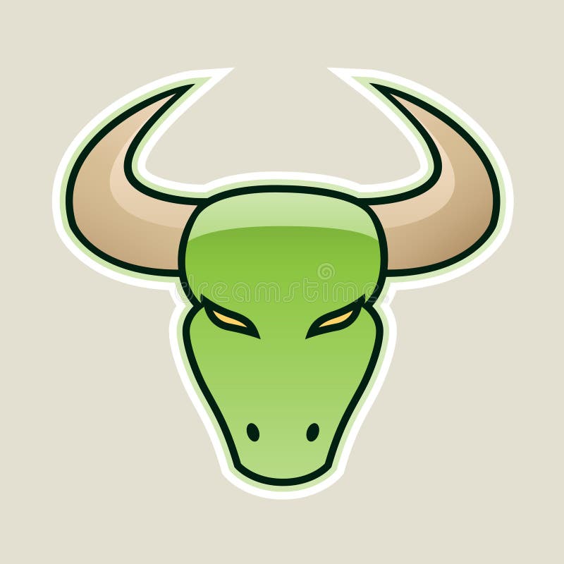 Bull icon stock vector. Illustration of horns, bison - 15155582