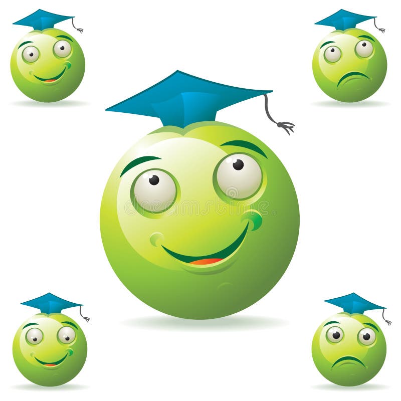 Green student mascot stock vector. Illustration of icon - 16895358