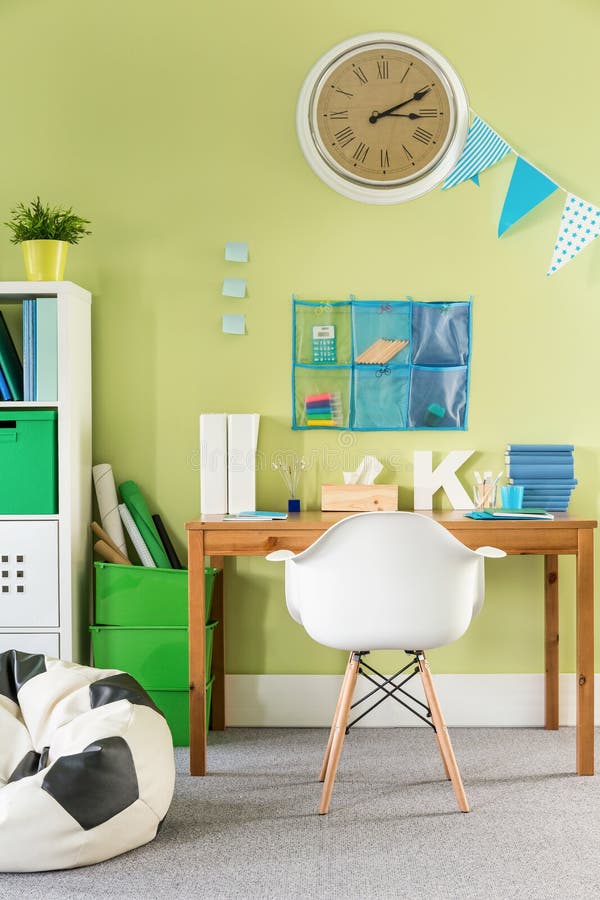 Green study room stock photo. Image of cozy, interior - 58490670 Green study room stock photo. Image of cozy, interior - 58490670