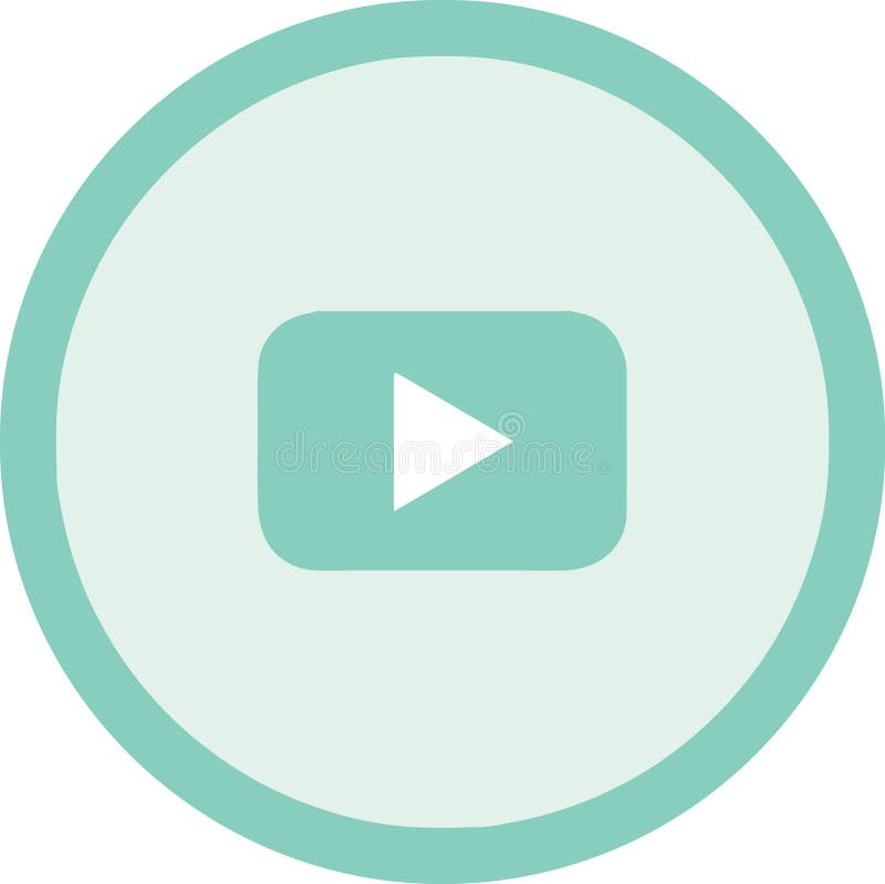 The Green Subscribe Button Has a Circle in Green. Stock Illustration ...