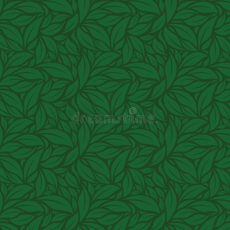 Green leaves pattern stock vector. Illustration of green - 23341023