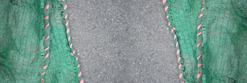 Green Sun Shading Net on Asphalt Road Texture Stock Image - Image of ...