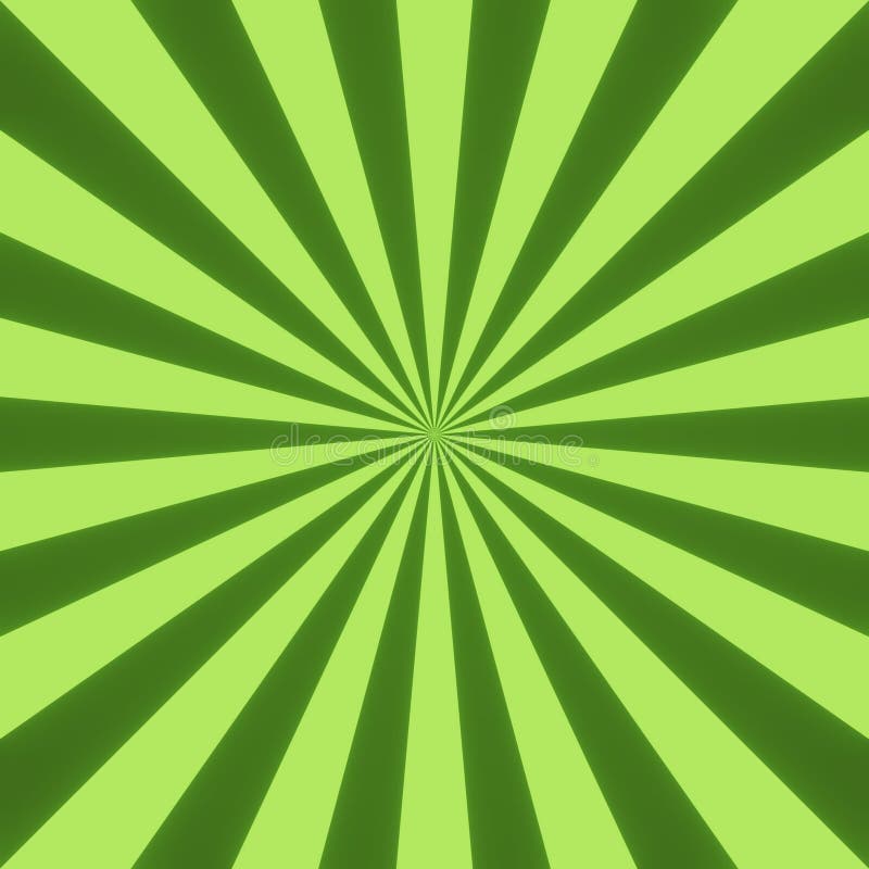 Green sunburst background. stock illustration. Illustration of sunlight ...