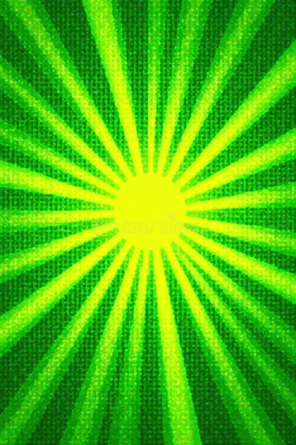 Green Sunburst Halftone Pattern, Comic Book Style, Abstract, Radial ...