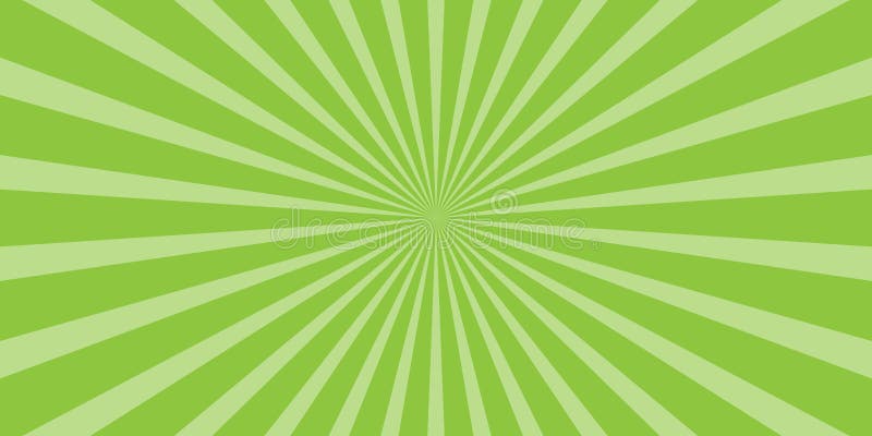 Green Sunburst Pattern Background. Comic Background Stock Vector ...