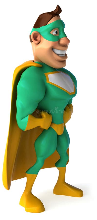 Green Superhero stock illustration. Illustration of people - 24130136