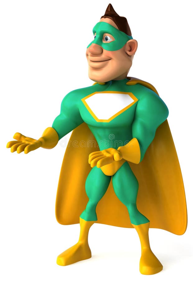 Green Superhero stock illustration. Illustration of exercise - 24148125