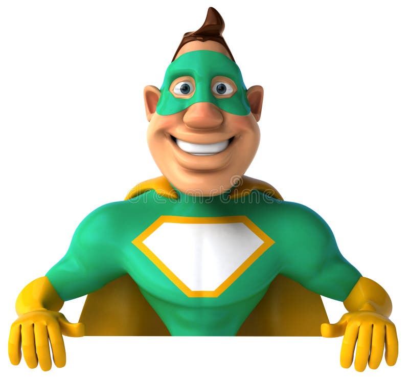 Green Superhero stock illustration. Illustration of strength - 24148129
