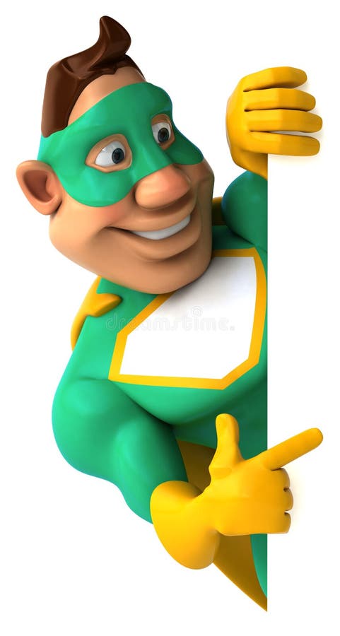 Green Superhero stock illustration. Illustration of strength - 24148131
