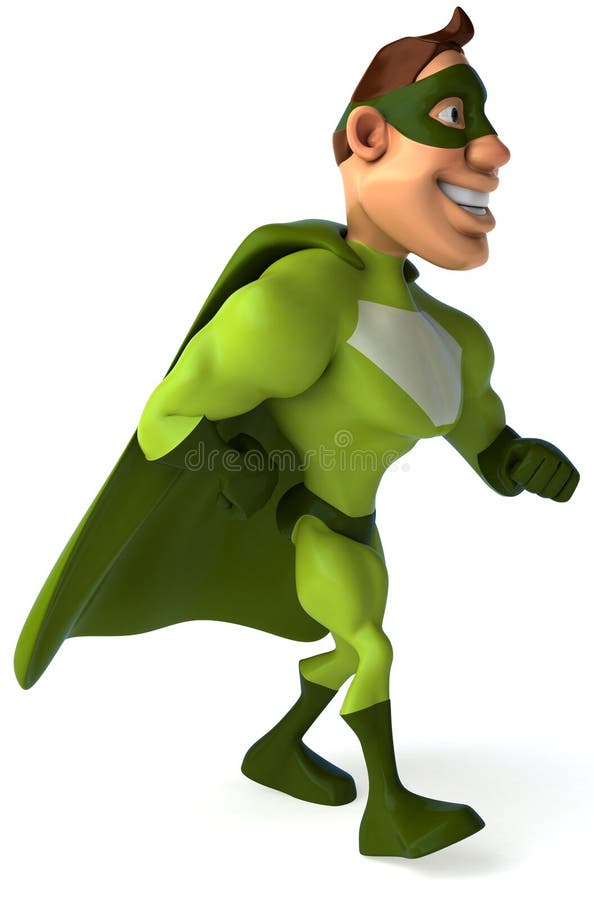 Green Superhero stock illustration. Illustration of speed - 29548367