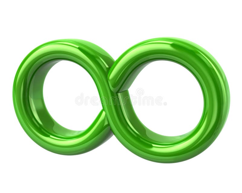 Green And Red Infinity Symbol Stock Illustration - Illustration of ...