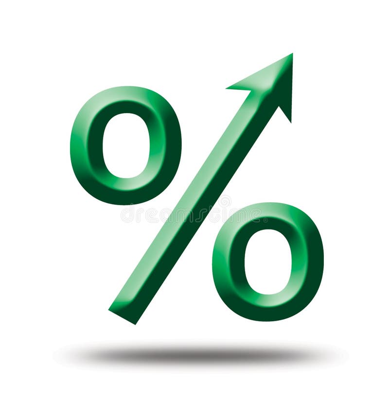Green symbol percent stock illustration. Illustration of chart - 38365128